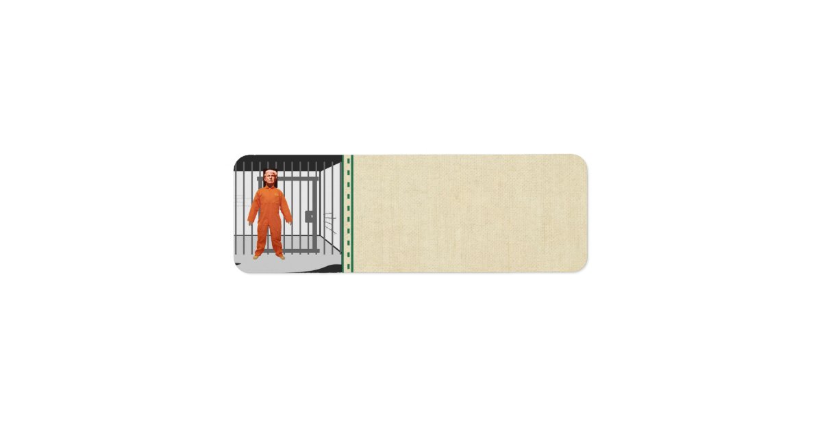 Trump Prisoner Return Address Sticker | Zazzle