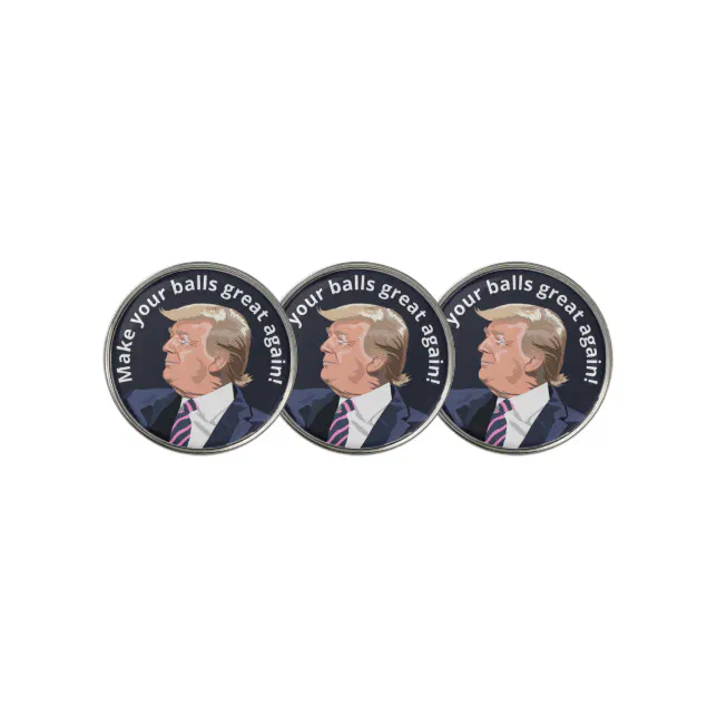 Trump Profile Personalize Golf Ball Marker | Zazzle