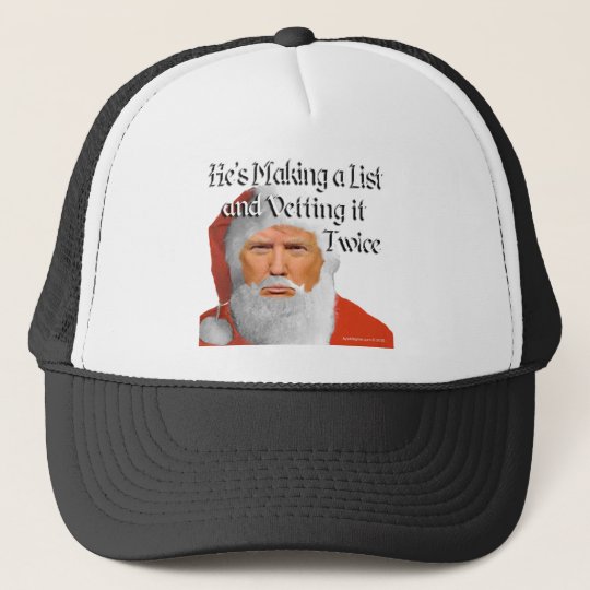 Trump Santa T-Shirt Trucker Hat | Zazzle.com