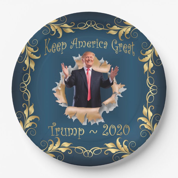 Trump Souvenir Breakout Commemorative Paper Plates | Zazzle.com