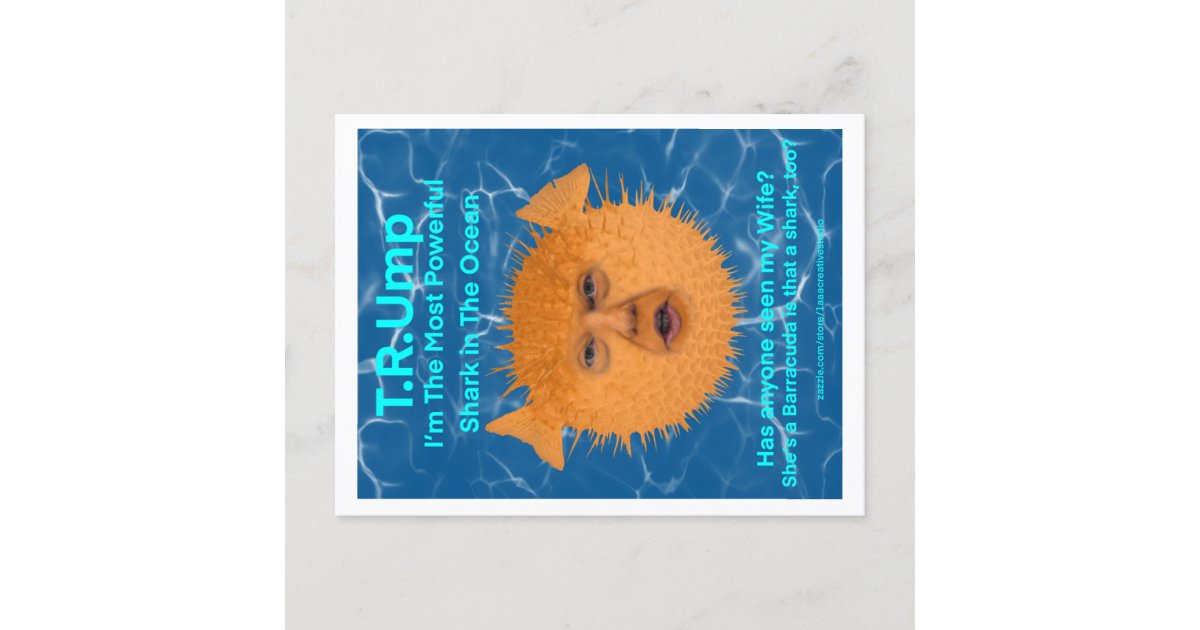 Trump The Blowfish Postcard | Zazzle