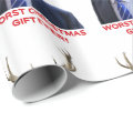 Trump, the worst Christmas gift ever! Wrapping Paper | Zazzle