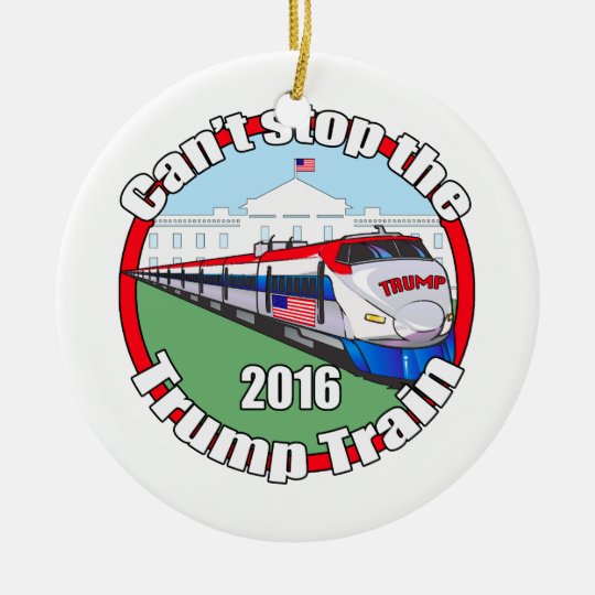 Trump Train 2 Ceramic Ornament | Zazzle.com