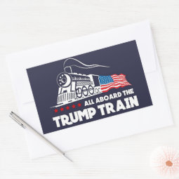 Trump Train Rectangular Sticker | Zazzle