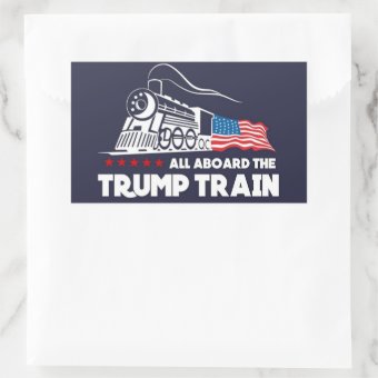 Trump Train Rectangular Sticker | Zazzle