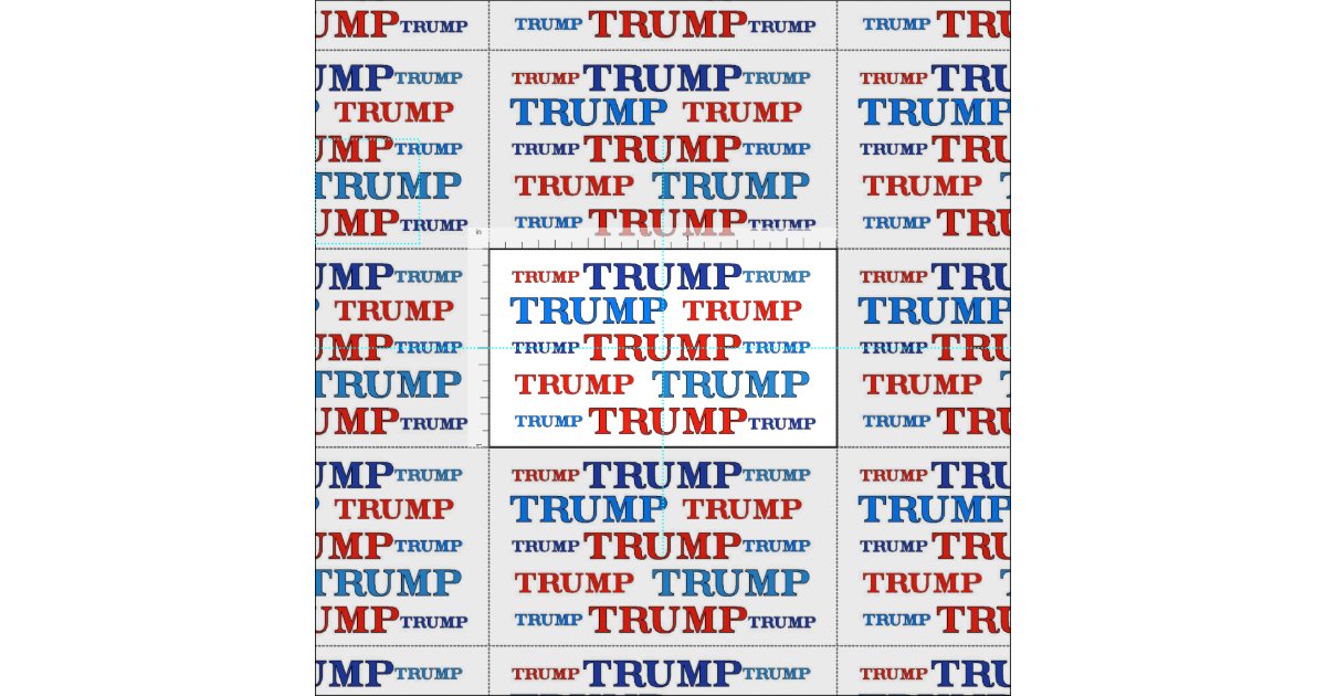 Trump Trump Fabric | Zazzle