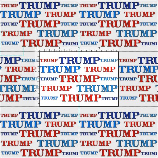 Trump Trump Trump Fabric | Zazzle
