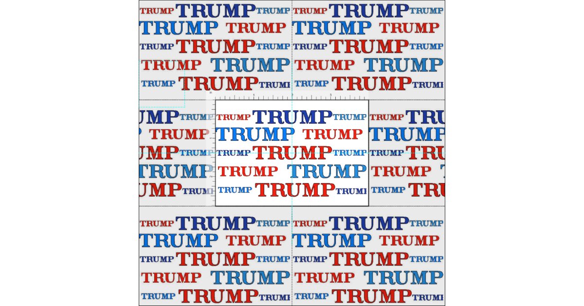 Trump Trump Trump Fabric | Zazzle