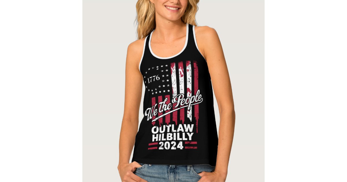 Trump Vance 2024 Donald Trump Outlaw Hillbilly Tank Top | Zazzle