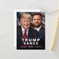 Trump Vance 2024 Presidential Campaign Postcard | Zazzle