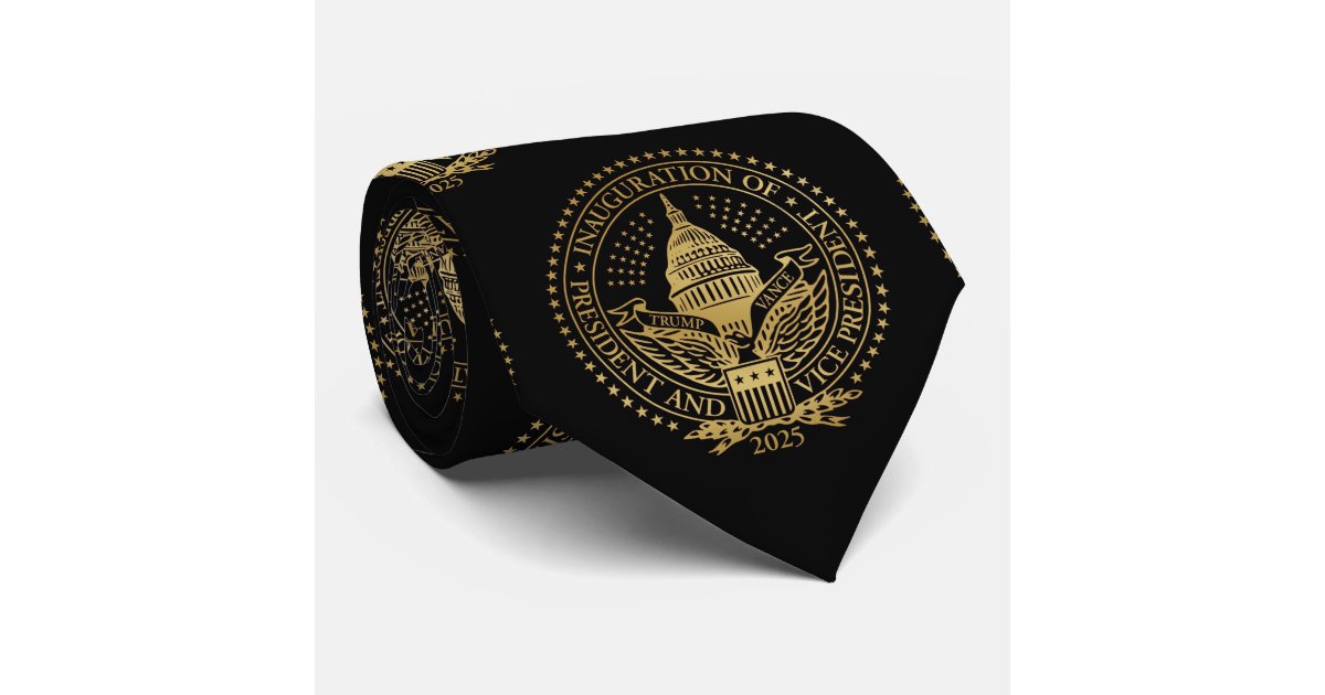 Trump Vance President Inaugural Logo Inauguration Neck Tie | Zazzle
