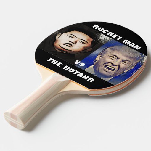 Trump Versus Kim Jong Un Ping Pong Paddle | Zazzle