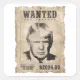 Trump Wanted Poster - Wanted for Treason Square Sticker | Zazzle