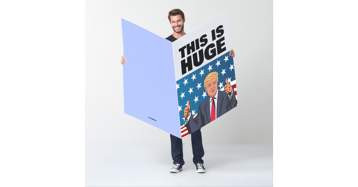 TRUMP WEDDING CONGRATULATIONS GIANT GREETING CARD | Zazzle