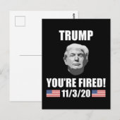 Trump - You're Fired! 2020 Election Anti-Trump Postcard | Zazzle