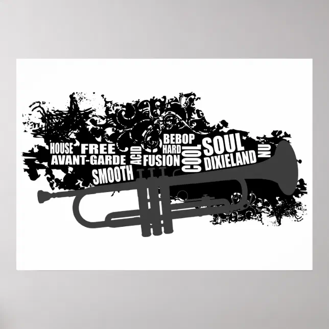 Trumpet and styles poster | Zazzle