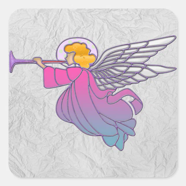 trumpet angel stickers | Zazzle