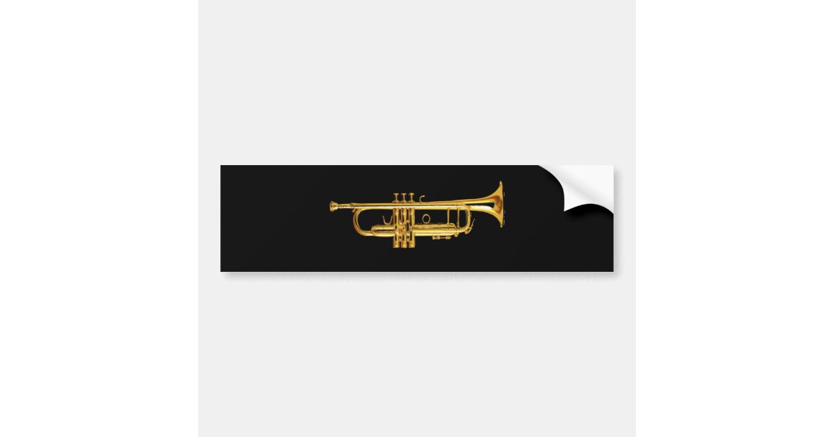 Trumpet Bumper Sticker | Zazzle