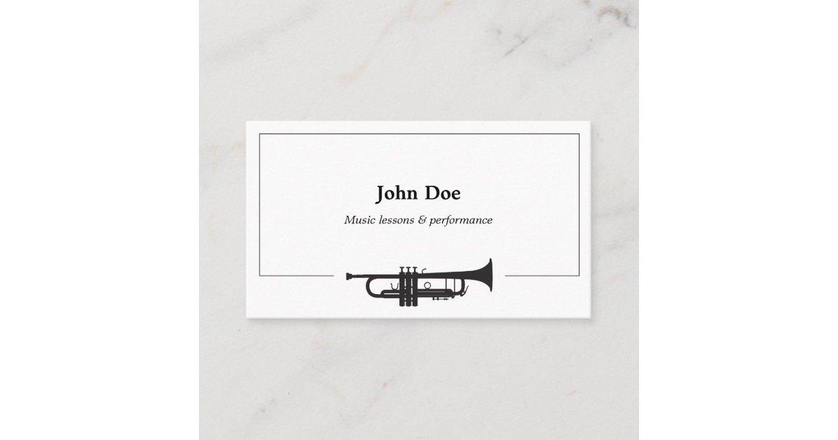 Trumpet Business Card | Zazzle
