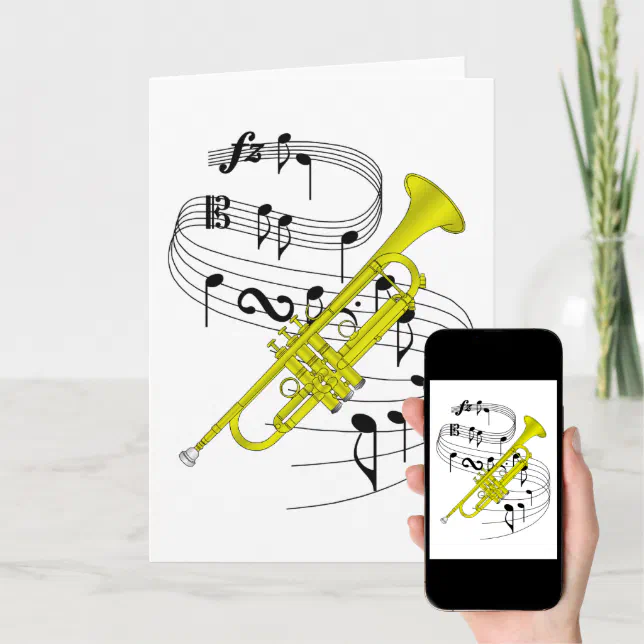 Trumpet Card | Zazzle