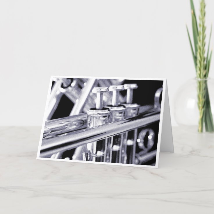 Trumpet Greeting Card | Zazzle