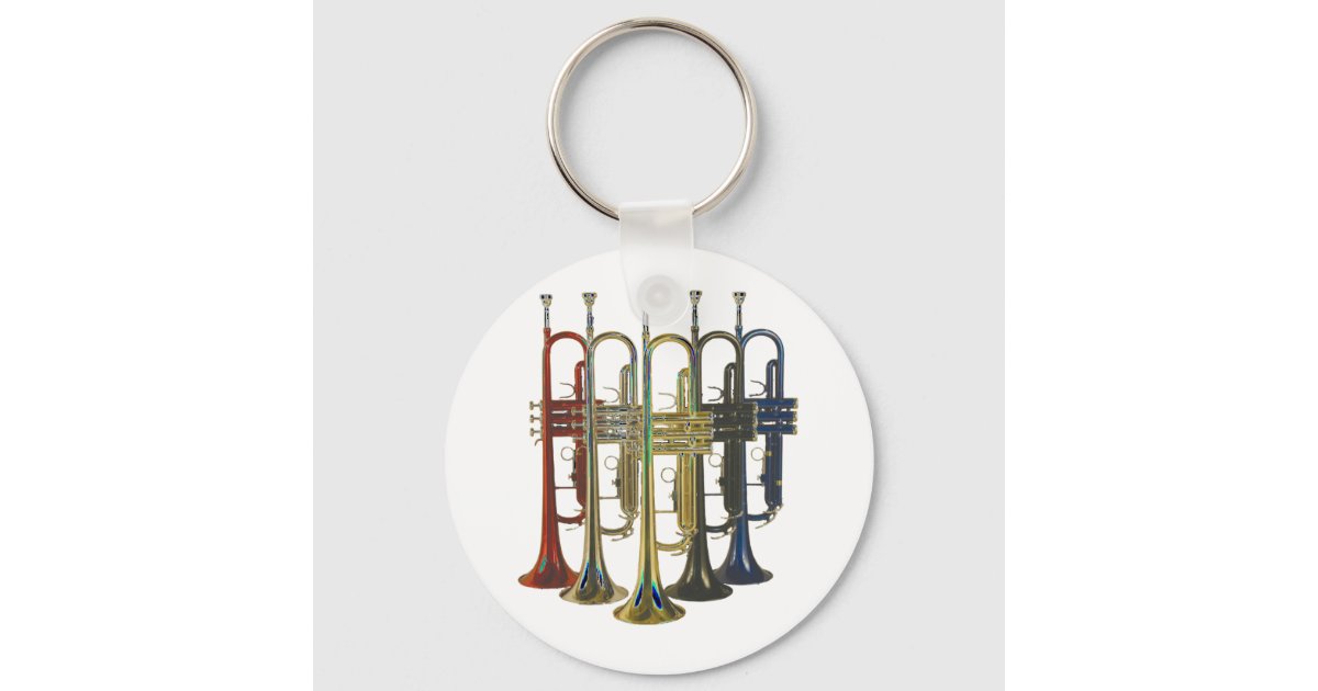 Trumpet Keychain | Zazzle