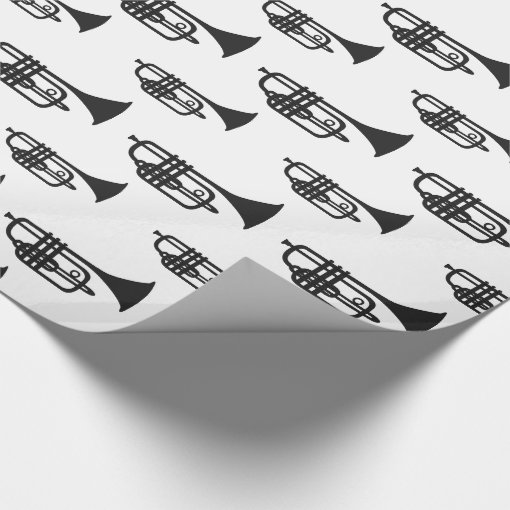 Trumpet music cartoon Paper | Zazzle