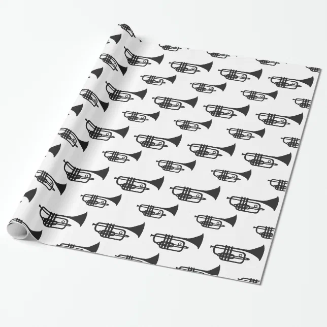 Trumpet music cartoon Paper | Zazzle