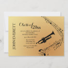 Trumpet Musical Instrument Invitation | Zazzle