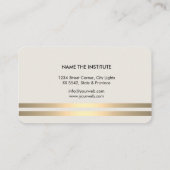Trumpet Musician Music Teacher Instrument Gold Business Card | Zazzle