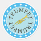Trumpet Player Stickers Sticker | Zazzle.com