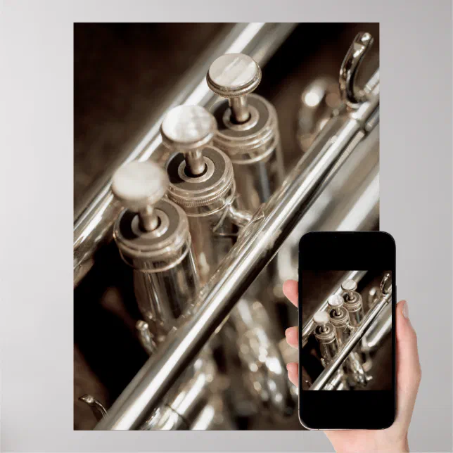 trumpet valves poster | Zazzle