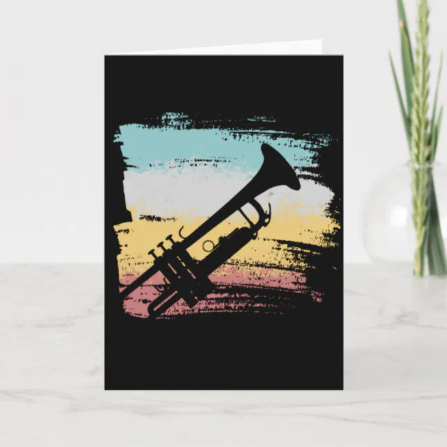 Trumpet Vintage Card | Zazzle