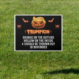 Trumpkin anti trump funny yard sign | Zazzle