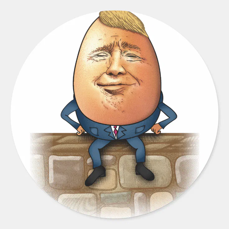Trumpty Dumpty Classic Round Sticker | Zazzle