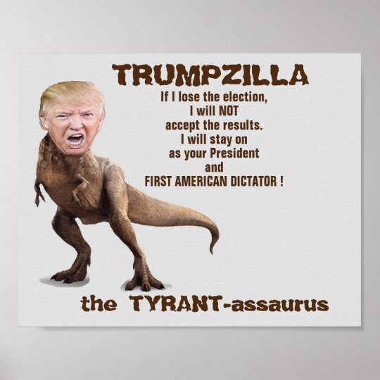Trumpzilla poster | Zazzle.com