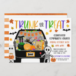 Trunk or Treat Invitation | Zazzle