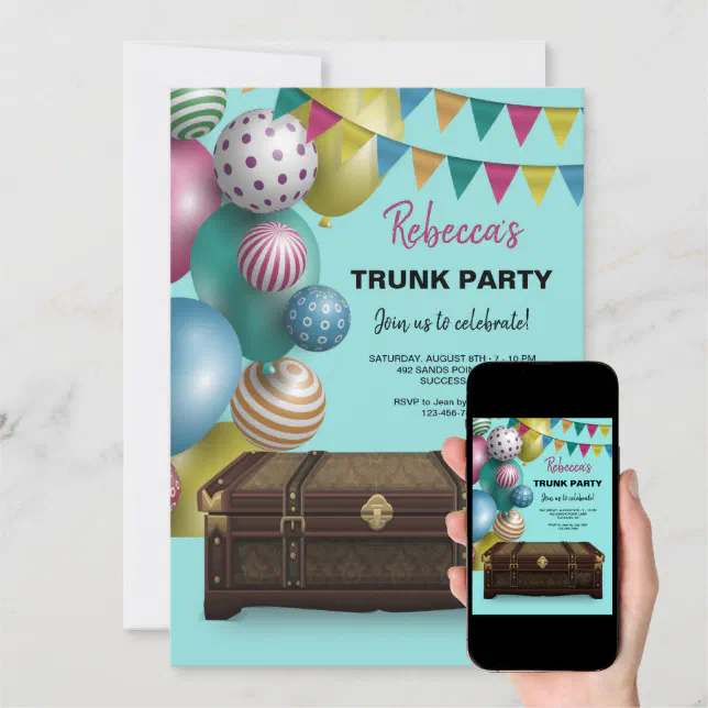 Trunk Party Invitations | Zazzle