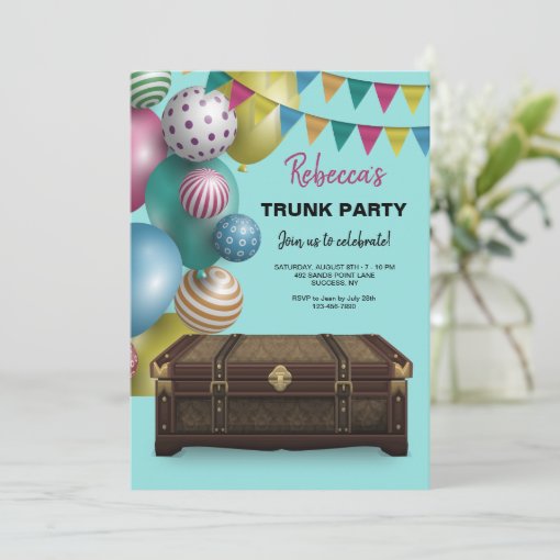 Trunk Party Invitations | Zazzle