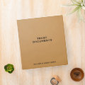 Trust Documents Estate Planning Binder | Zazzle