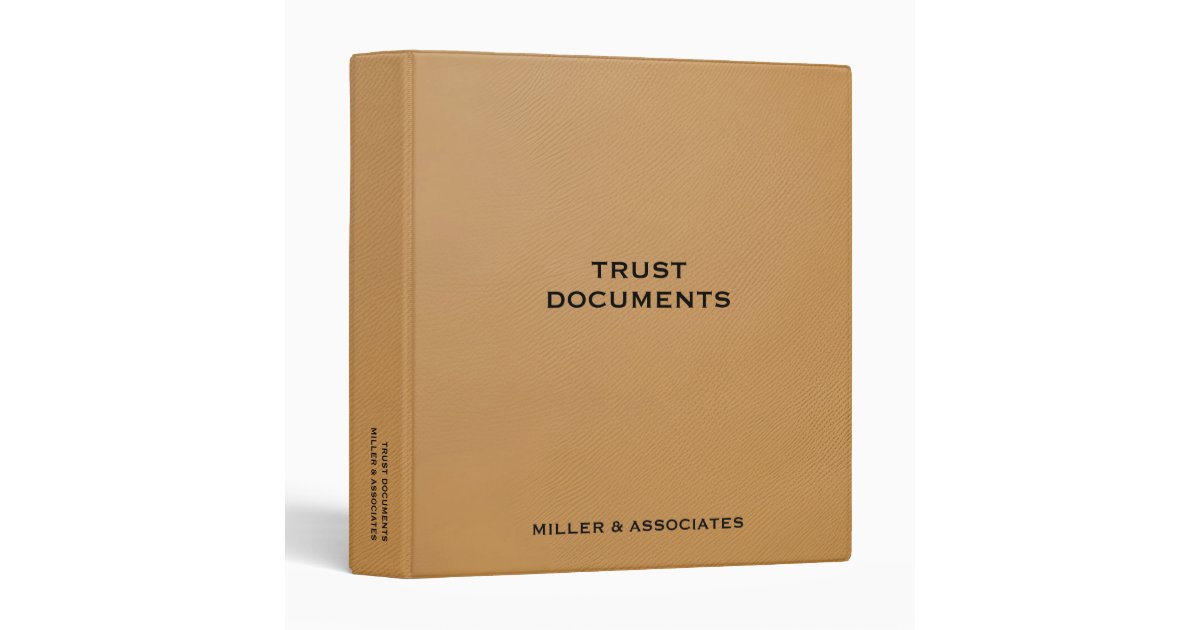 Trust Documents Estate Planning Binder | Zazzle