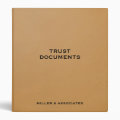 Trust Documents Estate Planning Binder | Zazzle