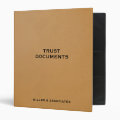 Trust Documents Estate Planning Binder | Zazzle