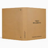 Trust Documents Estate Planning Binder | Zazzle