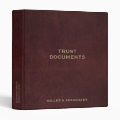Trust Documents Estate Planning Binder | Zazzle