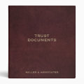 Trust Documents Estate Planning Binder | Zazzle