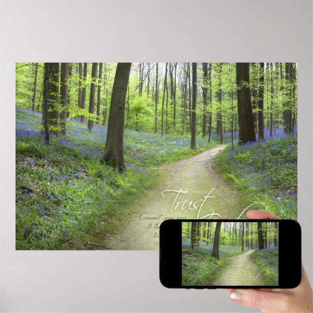 TRUST GOD - Christian Religious Poster Wall Art | Zazzle