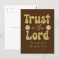 Trust in the Lord Bible Verse Postcard | Zazzle