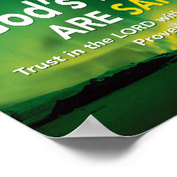 TRUST IN THE LORD Christian Poster | Zazzle