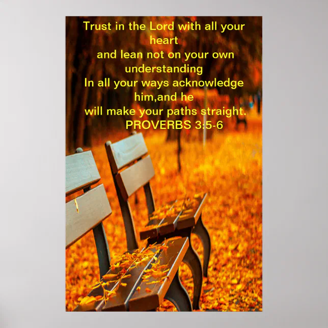 Trust in the Lord Poster | Zazzle